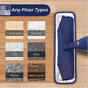 6 Pack Microfiber Cleaning Pad for Bona Spray Mop, Multi-Surface Floor Mop Hardwood Laminate Floor Replacement Mop Pad
