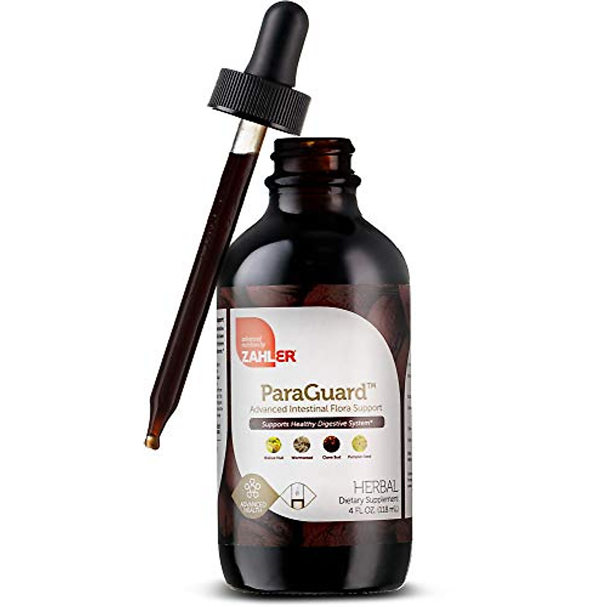 Zahler - ParaGuard Cleanse Liquid Drops - Gut Health Detox Supplement - Formula has Wormwood, Garlic Bulb, Pumpkin Seed, Clove & More - Natural Cleanse Detox for Humans - Certified Kosher (4 Oz)