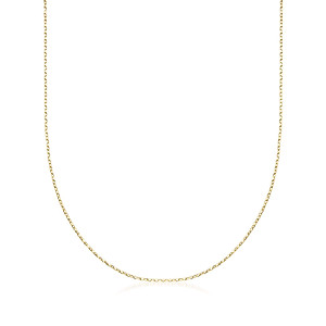 Ross-Simons Italian 1mm 18kt Yellow Gold Cable-Chain Necklace. 20 inches