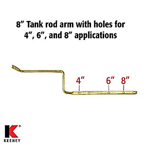 Plumb Pak PP836-71BNL Universal Fit Toilet Handle Tank Flush Lever, Decorative Faucet Style for Front, Side, or Angle Mount, Brushed Nickel