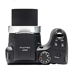 KODAK PIXPRO AZ252 Astro Zoom Digital Camera (Black) Bundle with 32GB Card, Case, Koah Nostrand Avenue Gadget Bag with Accessory Kit and Rechargeable Batteries