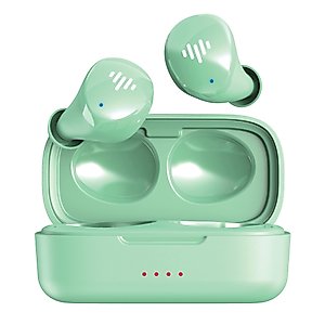 iLuv myBuds Wireless Earbuds, Bluetooth 5.3, Built-in Microphone, 20 Hour Playtime, IPX6 Waterproof Protection, Compatible with Apple & Android, includes Charging Case & 4 Ear Tips, TB100 Mint