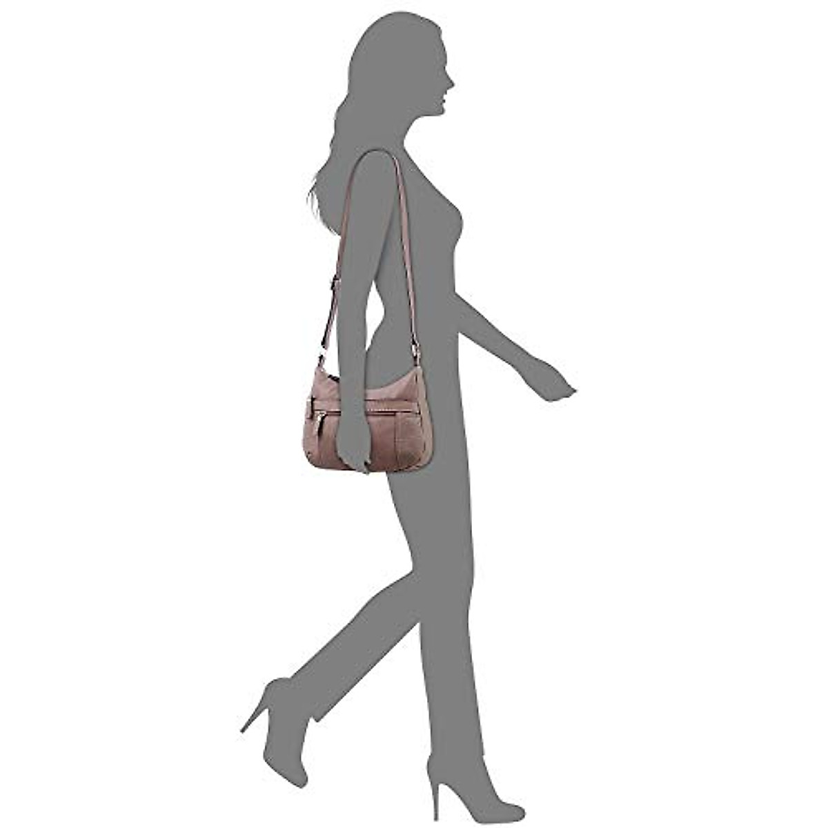 Giani Bernini Pebble Hobo Shoulder Bag - Grey