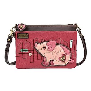 Chala Pig Mini Crossbody Handbag, Pig Lovers Pig Accessories