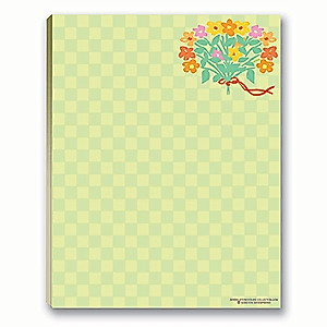 Floral Notepads - 4 Assorted Note Pads - Flower Theme Pads