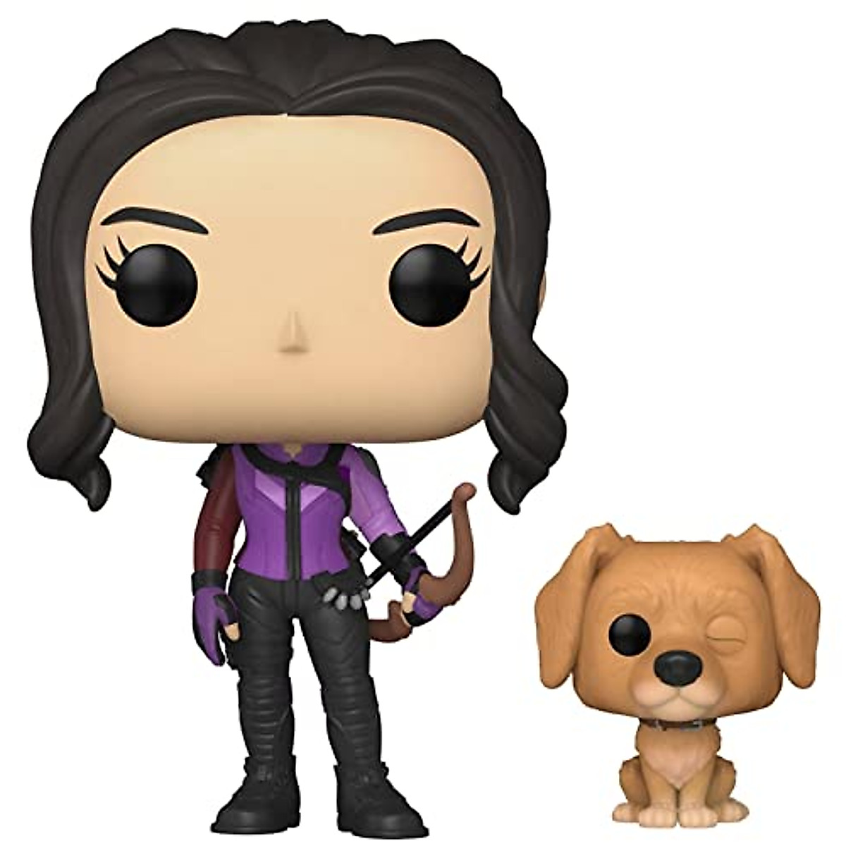 POP Marvel: Hawkeye - Kate Bishop with Lucky The Pizza Dog Funko Vinyl Figure (Bundled with Compatible Box Protector Case)