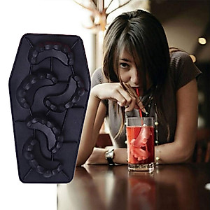 BESPORTBLE Halloween Vampire Teeth Ice Cube Mold Creative Halloween Theme Chocolate Ice Box Ice Cube Tray Mold Ice Maker DIY Kitchen Party Accessories