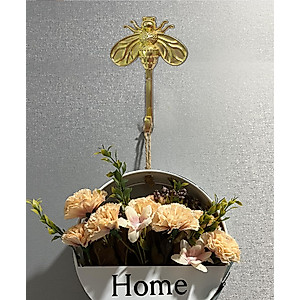 CatchDragon 2pcs Brass Coat Hooks for Wall, Rustic Animal Wall Hooks Gold,Decorative Wall Hooks for Hanging Coats, Towels, Keys, Hat