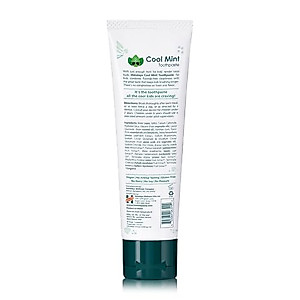 Himalaya Botanique Kids Toothpaste, Cool Mint, Fluoride-Free, Gentle, No Artificial Colors, SLS Free, Gluten Free, Cruelty Free, Vegan, Foaming, 4 Oz, 1 Pack…