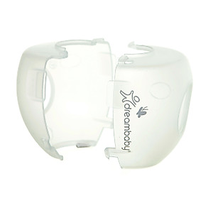 Dreambaby EZY-Fit Door Knob Child Proof Safety Covers - Fits Most Standard Doorknobs - Suitable for Push & Twist Locks - White - 3 Pack - Model L908