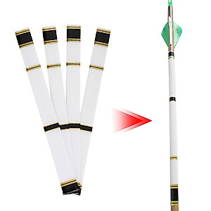 Arrow Wraps, 15 Pcs Universal Heat Shrinkable Adhesive Universal Archery Arrow Wraps Sticker Arrow Shaft Accessory