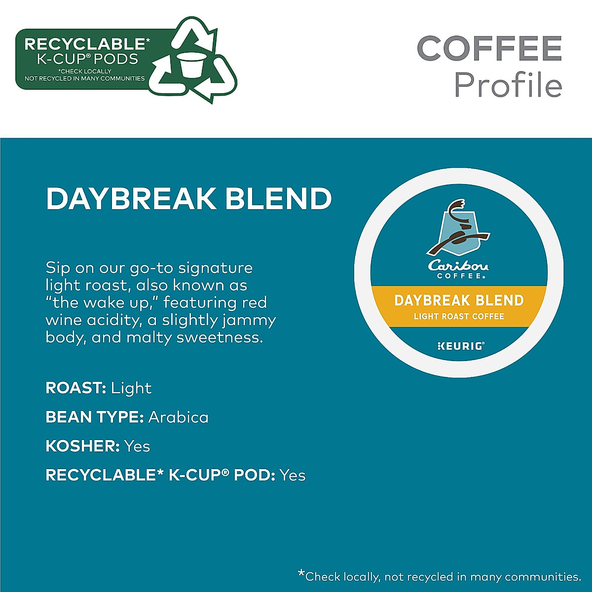 Keurig Caribou Coffee Favorites Variety Pack, Single-Serve Coffee K-Cup Pods Sampler, 40 Count