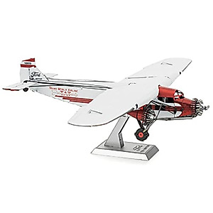 Fascinations Metal Earth Ford Trimotor 3D Metal Model Kit Bundle with Tweezers
