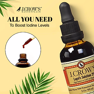 J.CROW'S® Lugol's Solution of Iodine 2% 2oz