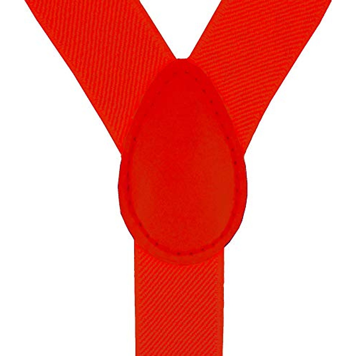 NAVISIMA Adjustable Elastic Y Back Style Suspender With Strong Metal Clips, Red (1 PK)