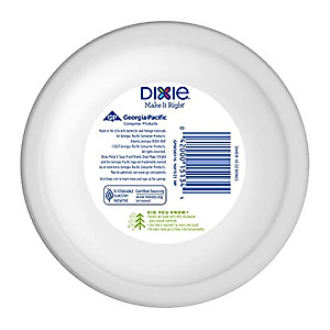 Dixie Small Paper Bowls, 10 Oz, 36 Count, Microwave-Safe, Soak-Proof, Disposable Bowls Great For Snacks, Dessert, And Light Lunch Meals