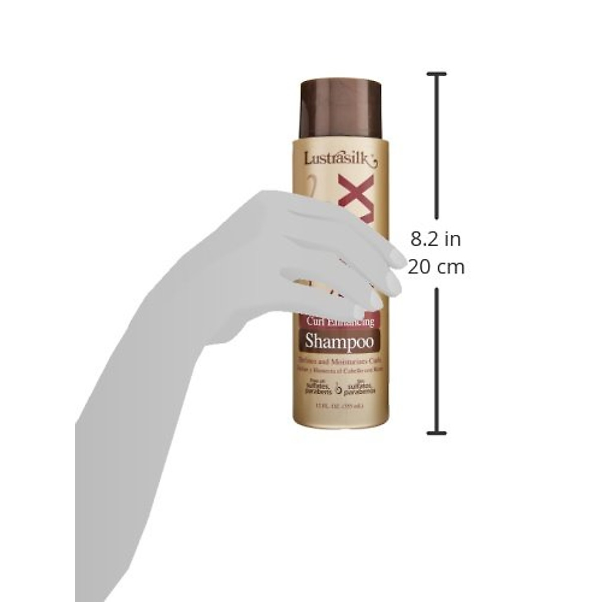 Lustrasilk Max Curl Enhancing Shampoo, 12 Ounce