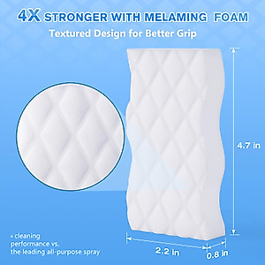 Squish Sponge Cleaning Pads, 18 Pack for Walls, Oven, Kitchen - With Melamine Foam, Universal Cleaner