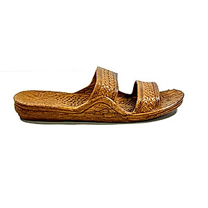Hawaii Moses Unisex Rubber Slide on Jesus Sandal Slippers (9, Brown)