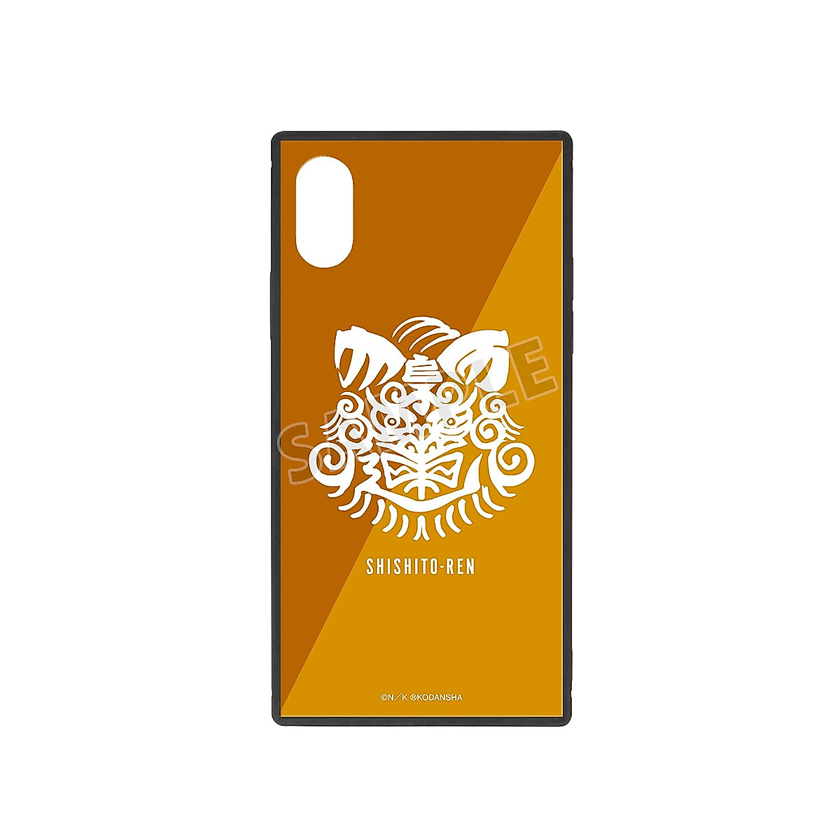 アルマビアンカ(Armabianca) Wind Breaker Lion Head Square Tempered Glass iPhone Case Compatible with iPhone 13 Pro Max