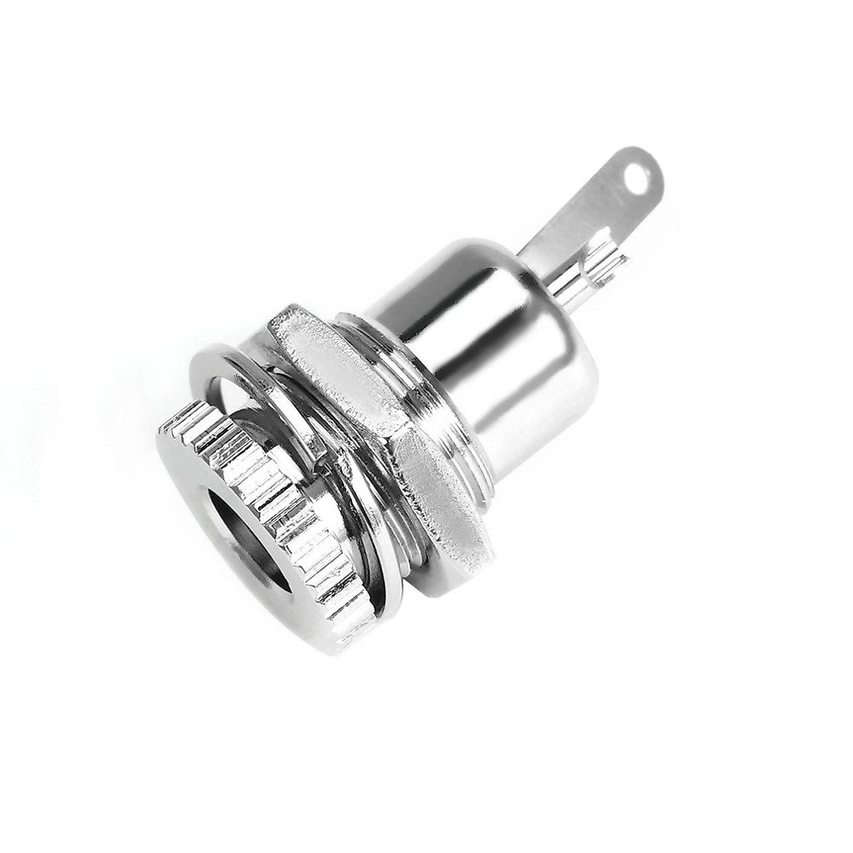 E-outstanding 5-Pack DC-099 5.5 mm x 2.1mm 30V 10A DC Power Jack Socket,Threaded Female Panel Mount Connector Adapter