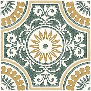 FloorPops 12-in by 12-in Yellow Ezra Vinyl Peel & Stick Floor Tiles (10 Tiles), (10 sq.ft./Carton)