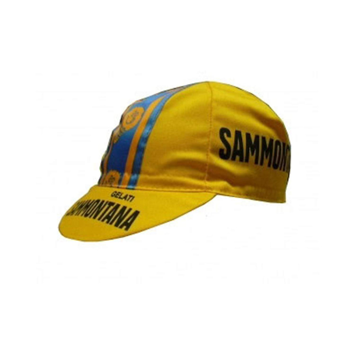 Outdoor Vintage - Anti Sweat Cotton Cycling Cap | L’Eroica, Giro D’Italia Style Bicycle Cap,Team Jersey Caps (Sammontana)