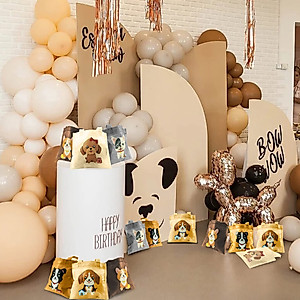 BANBALLON 20 PCS Dog Party Favor Bags Puppy Non-Woven Gift Bags Treat Gift Bags For Kid Birthday Party Dog Theme Party Baby Shower Goodie Bags Supplies