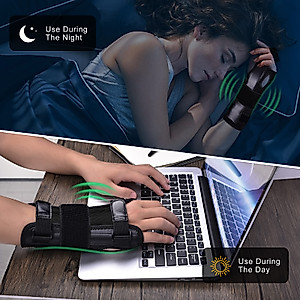 Aastin Wrist Brace for Carpal Tunnel, Wrist Splint for Tendonitis and Arthritis Pain Relief, Adjustable Wrist Support with Aluminum Bar for Men and Women Fits for Right and Left Hand (S)