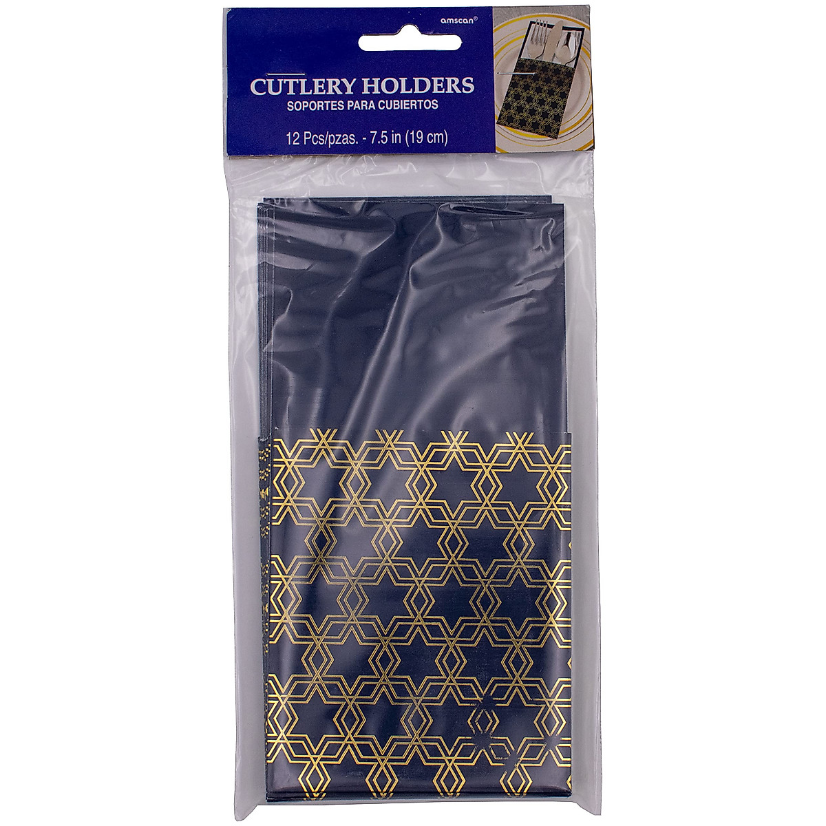 Stephanie Imports Set of 12 Thanksgiving Give Thanks Cutlery Paper Holders (7.5" X 4.75")