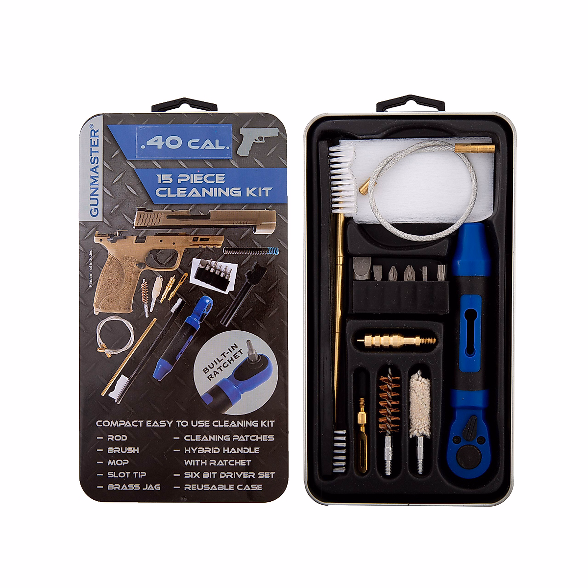 Gunmaster Slim Line .40cal Pistol Cleaning Kit