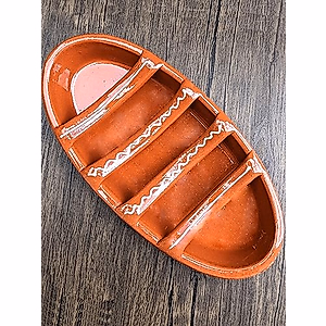 Large Traditional Portuguese Pottery Terracotta Clay Sausage Roaster Made in Portugal