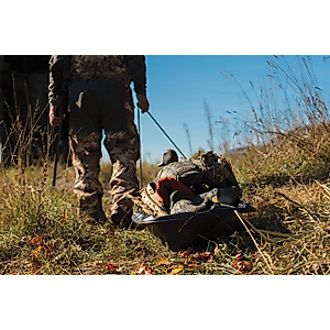 Pelican - Trek 45 Utility Sled - Black - Pull Rope - 4 Season Sled - Carry Up to 130lb - Heavy Duty RAM-X Construction - Use 2 Trek 45 to Enclose Gear - LDT45PA06-00