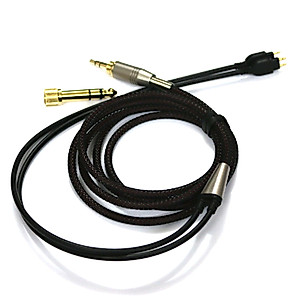 NewFantasia Replacement Audio Upgrade Cable Compatible with Sennheiser HD525 HD545 HD565 HD580 HD600 HD650 Headphones Black 3.1meters/10feet