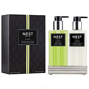NEST Fragrances Bamboo Liquid Soap & Hand Lotion Set, Soap and Hand 20 fl oz