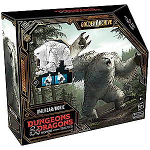 Dungeons & Dragons Honor Among Thieves Golden Archive Owlbear/Doric Collectible Figure, 6-Inch Scale D&D Action Figures