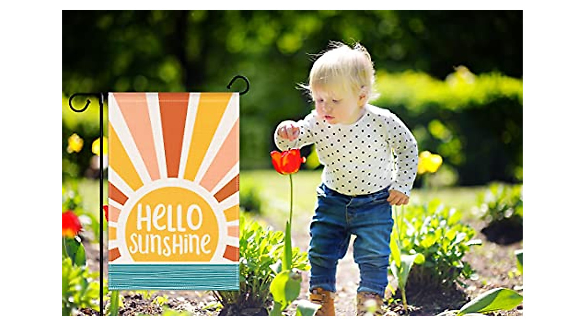 Brighten Your Outdoors with Jartinle Hello Sunshine Garden Flag