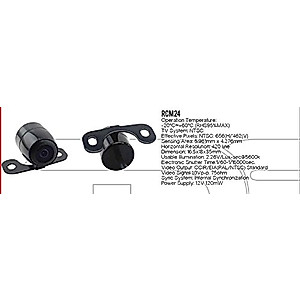 Red Cobra RCM24 Waterproof Nightvision Color Backup Camera