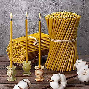 Diveevo Church Beeswax Candles - Amber 50 pcs.