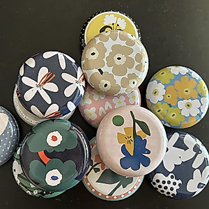 Rarapop 12 Pack Round Empty Tins Box Candle Jars, Small Travel Tin Cans, 1Oz Refillable Container Bottle Clip Tin for Candle, Lip Balm, Salve, Eye Shadow, Powder