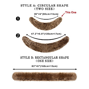 LA CARRIE Women's Faux Fur Collar Scarf Wrap Shawl Cold Winter Warmer(Raccoon)