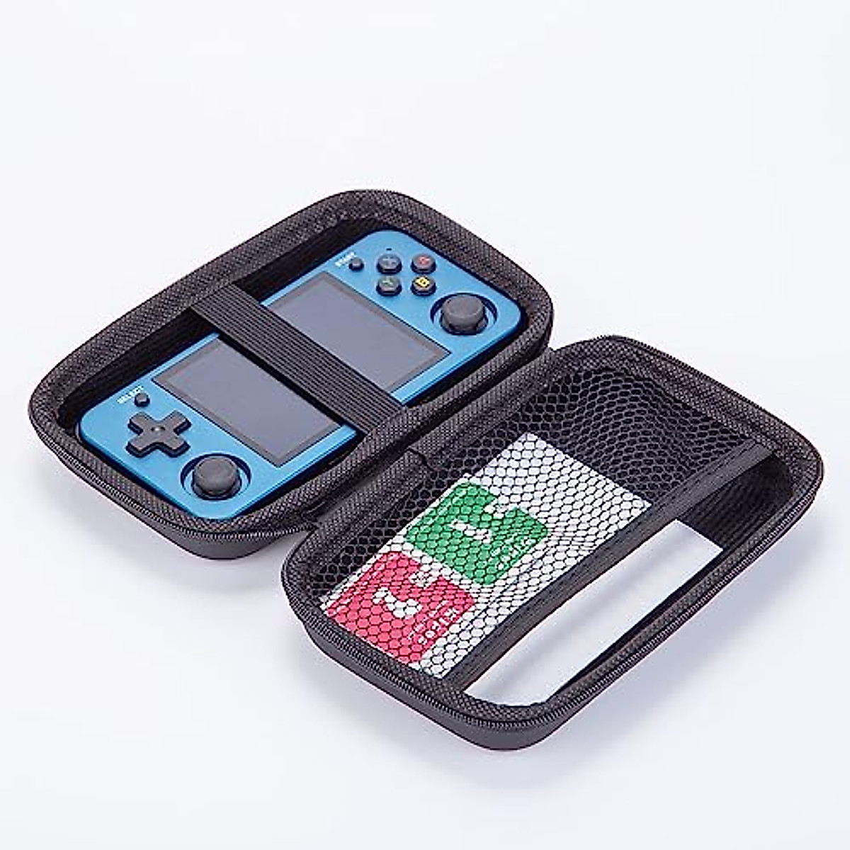 Aetheria RG353M Handheld Game Console Storage Bag Handbag Carring Case Storage Protection Bag + RG353M Screen Protector Tempered Glass