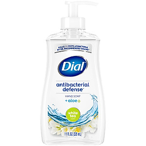 Dial Antibacterial Liquid Hand Soap, White Tea, 11 fl oz (Pack of 4)