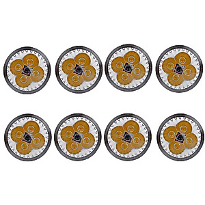 JKLcom 4W LED MR16 Bulbs 12V 4W LED Spotlight Bulb for Landscape Track Light, MR16 GU5.3 Base,12 Volt,4W(35W Equivalent Halogen Replacement),Warm White 3000K,8 Pack