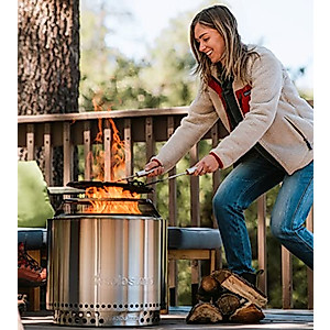 Solo Stove Bonfire Shield Stainless Steel Fire Pit Spark Protector Screen Mesh Protective Spark Screen for Backyard and Outdoor Fire Pits Hot Embers