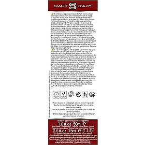 Smart Beauty Red Hair Dye with Plex Anti-Breakage Technology Protecting and Restoring Hair Structure, Plum Color, Vegan and Cruelty-Free