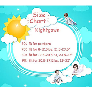 Baby Girls Sleep Gown - 100% Cotton Soft Lightweight No-Scratch Mittens Baby Sleeping Bag - Pink 90