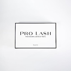 Pro Lash Starter Kit | Professionally Styled - Soft and Comfortable Lash Extension with 3 Set of Lashes, Tweezers, Pro Lock Adhesive, and Remover - Lasts up to 10 Days (Mega Volume)