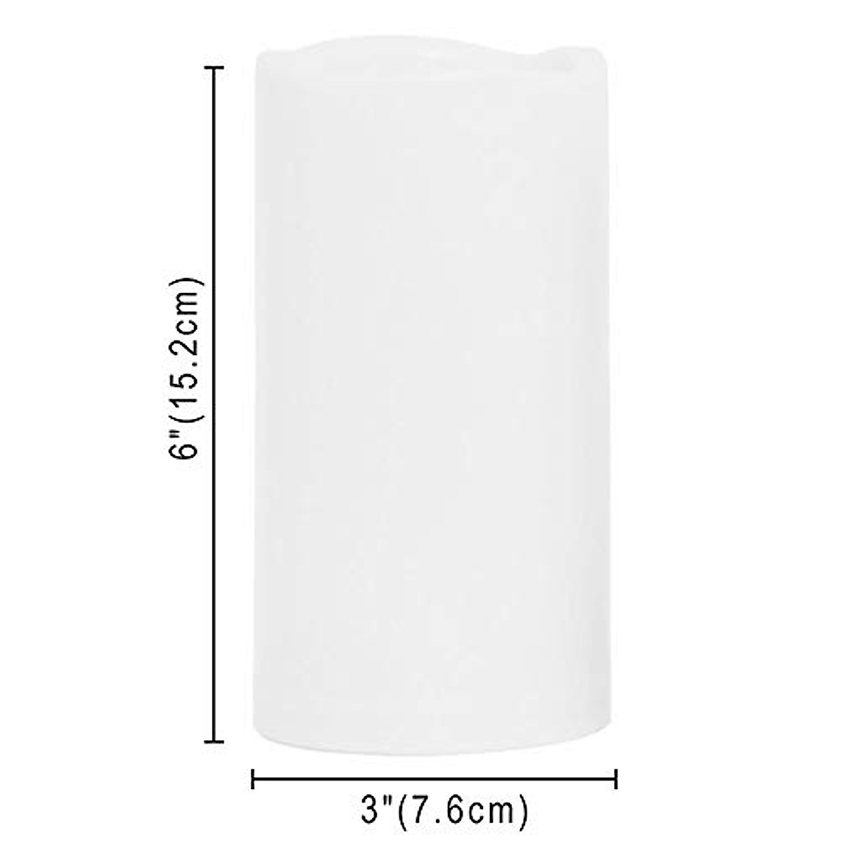 salipt LED Multi Colored Flameless Candles, LED Flickering Candles Set of 6 (H 6" xD 3") Battery Operated Candles,Waterproof Flameless Candles, Resin Plastic, Indoor Outdoor Use for Gifts Halloween