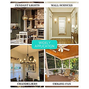 AMDTU E12 40 Watt Equivalent Frosted Small Base LED Bulb Candelabra Candle CA10 Dimmable Chandelier Light Ideal for Dining Rooms Living Rooms and bedrooms Long Lasting Light for Cozy Settings